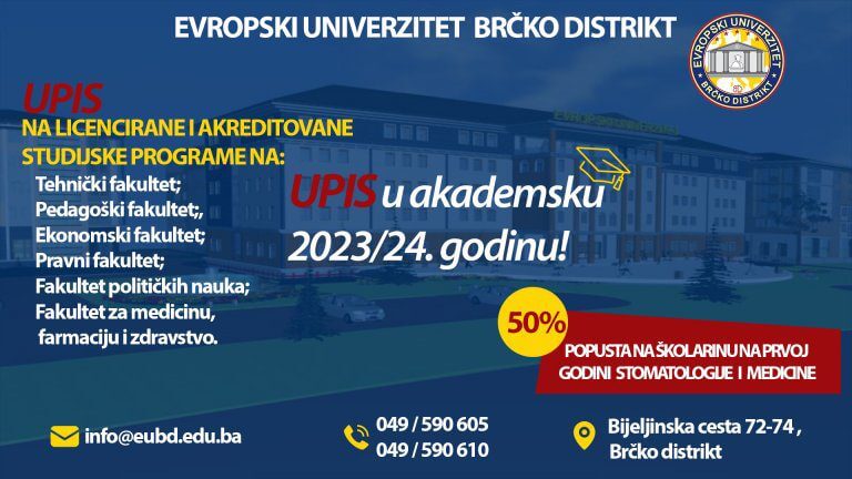 Evropski univerzitet Brčko distrikt – Prvi univerzitet u Brčkom